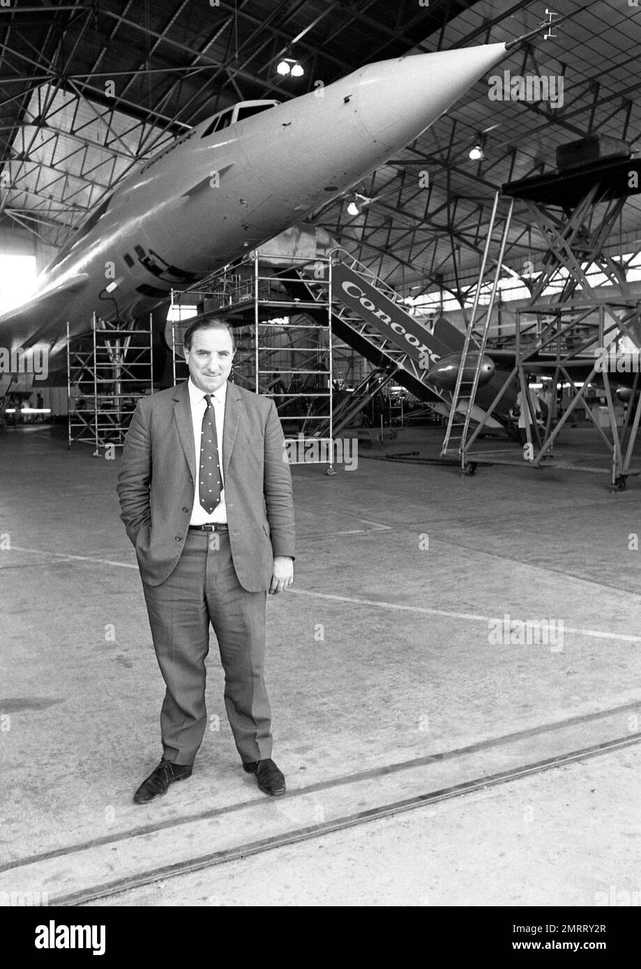Brian Trubshaw, chief test pilot of the British Aircraft Corporation ...