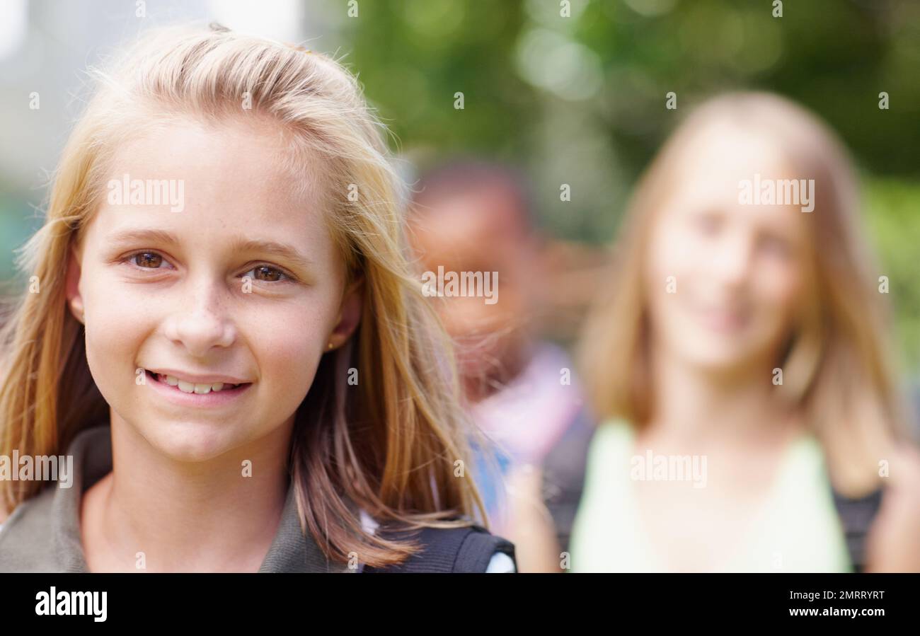Raising the brilliant young women of tomorrow. person Portrait of a ...