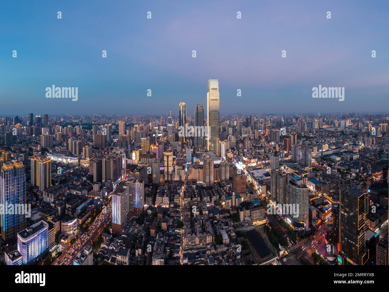 Aerial changsha shimao international financial center world financial ...