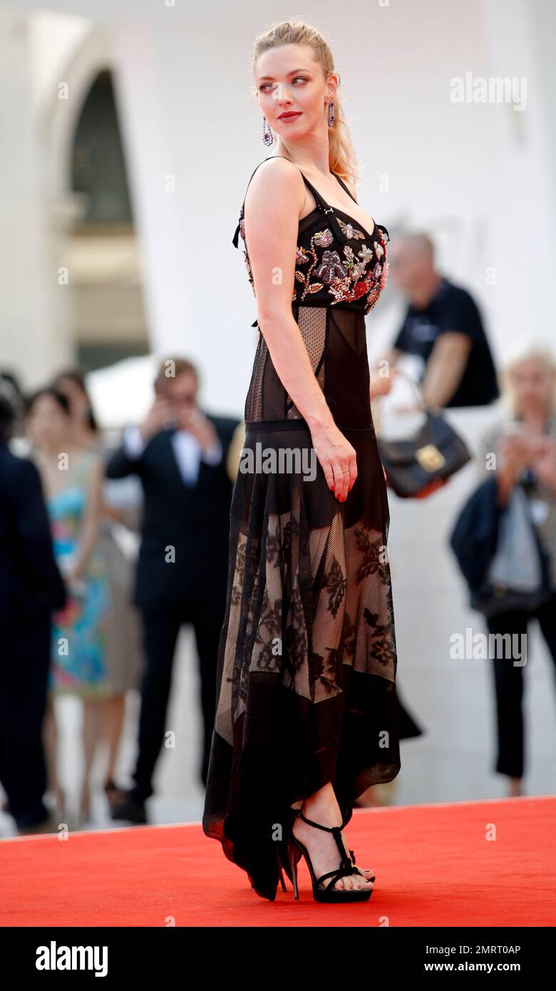 Actress Amanda Seyfried arrives on the red carpet for the movie "First ...