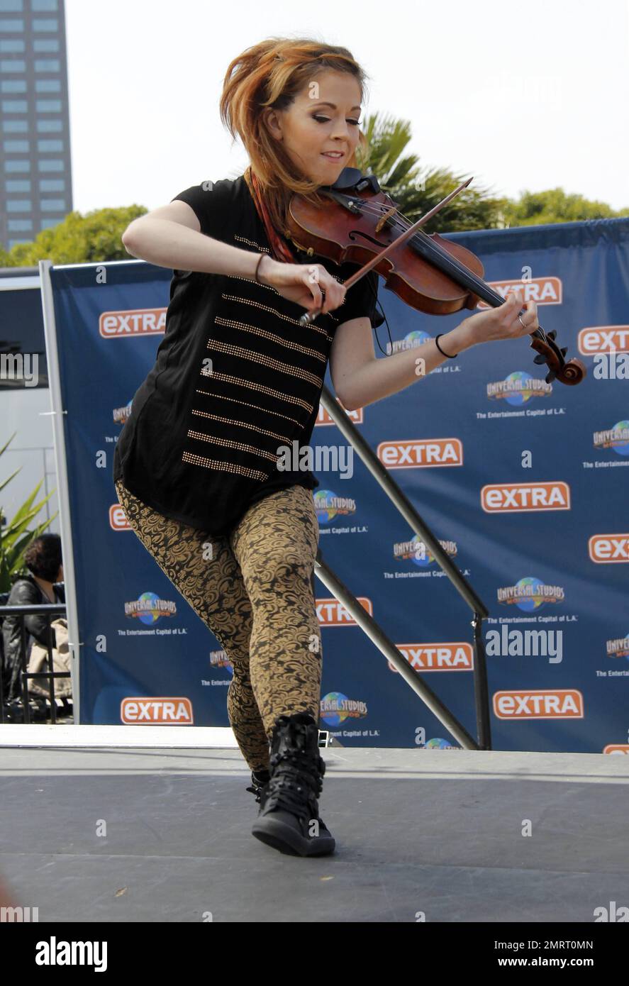 American violinist Lindsey Stirling is spotted at the Universal ...