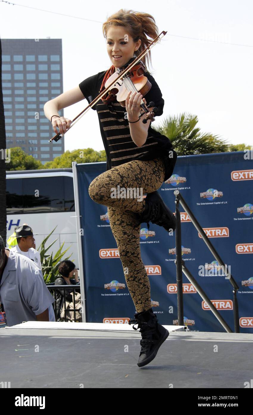 American violinist Lindsey Stirling is spotted at the Universal ...