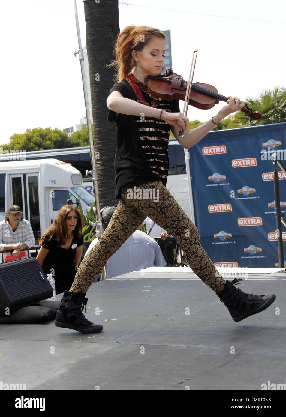 American violinist Lindsey Stirling is spotted at the Universal ...