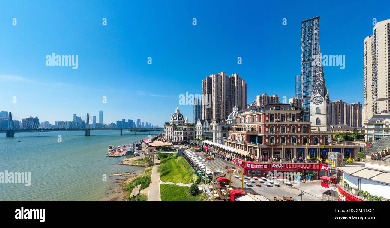 Fisherman's wharf aerial changsha complex scene Stock Photo - Alamy