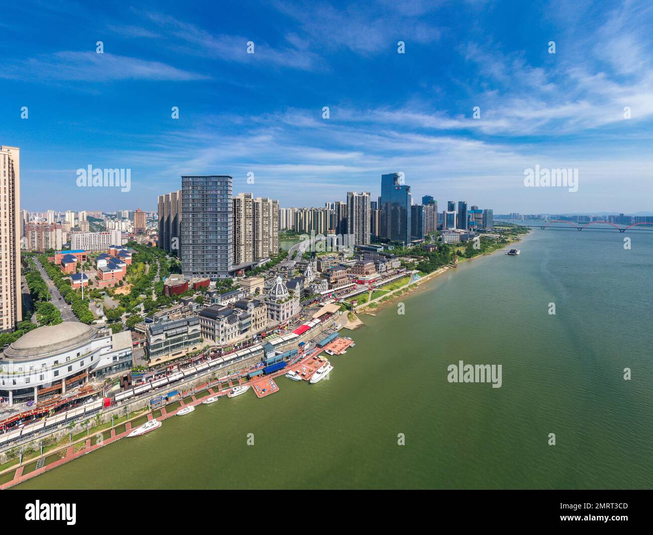 Fisherman's wharf aerial changsha complex scene Stock Photo - Alamy