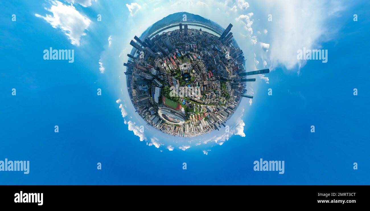 Changsha city aerial panorama Stock Photo - Alamy
