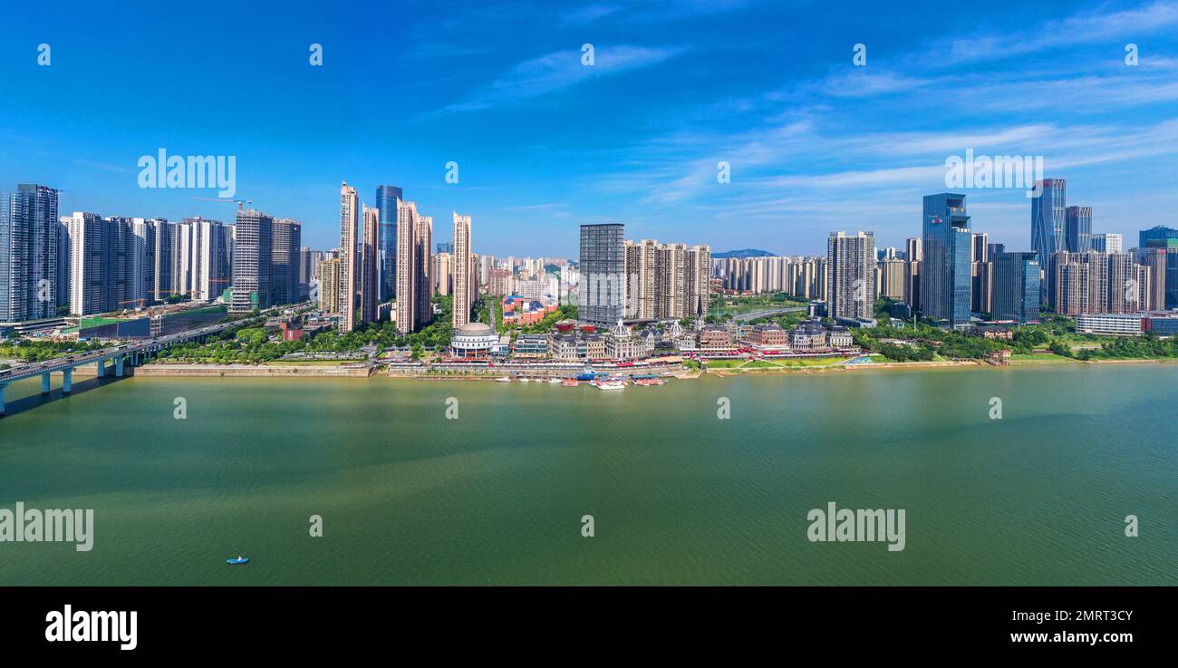 Fisherman's wharf aerial changsha complex scene Stock Photo - Alamy