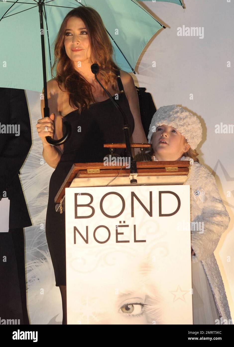 English model and television personality Lisa Snowdon shows off her ...