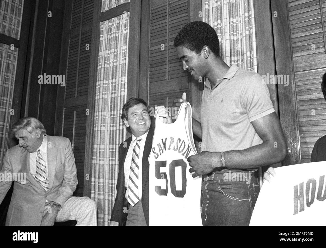 Number one NBA draft choice Ralph Sampson shows his new colors to the ...