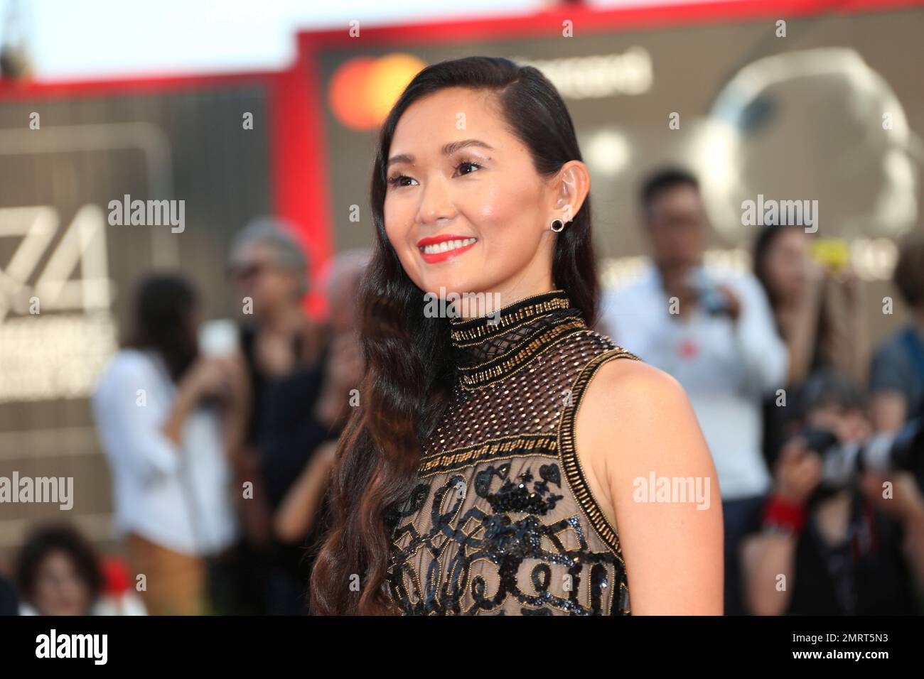 Actress Hong Chau poses for photographers at the premiere of the film ...