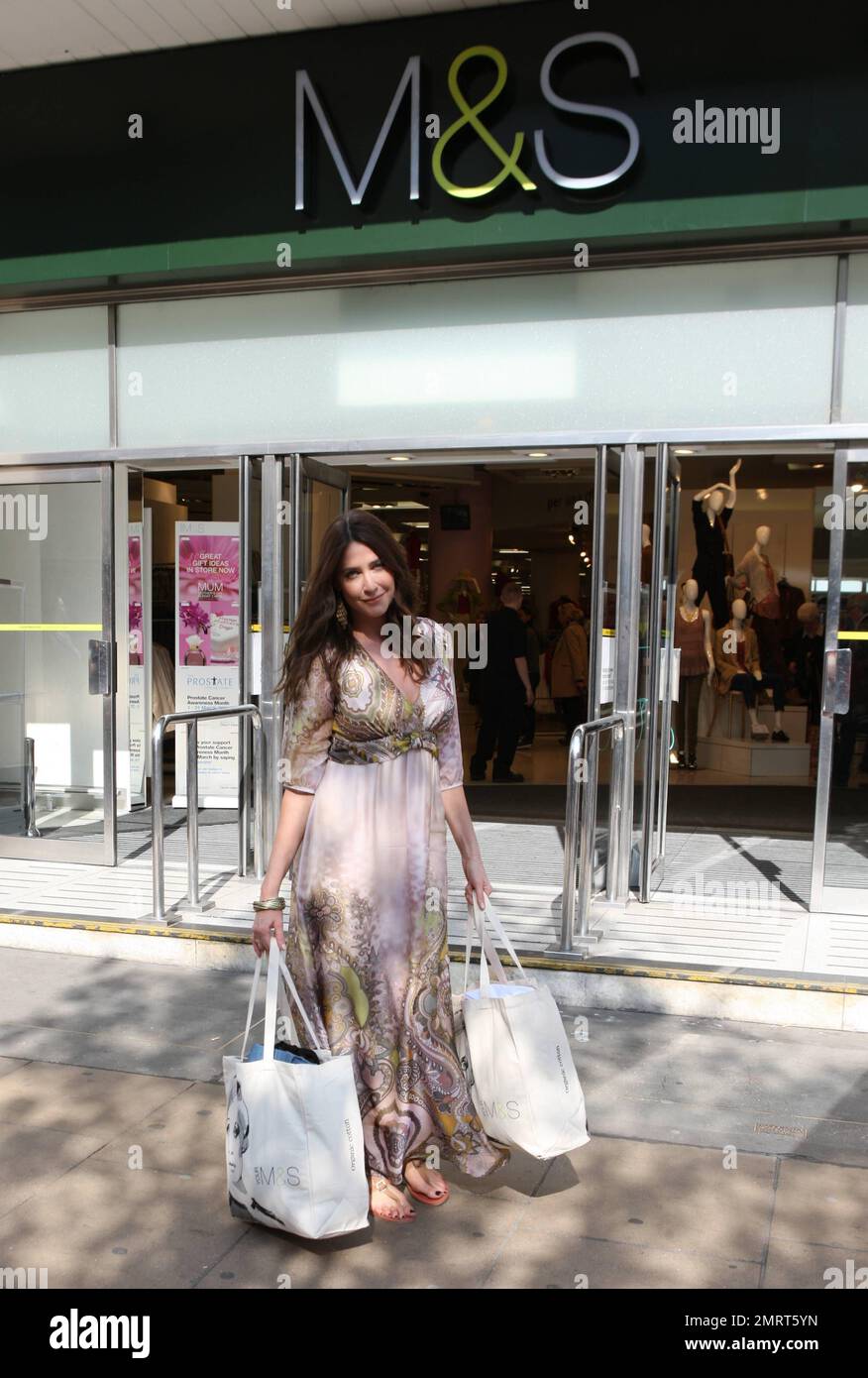 UK television personality and model Lisa Snowdon poses for ...