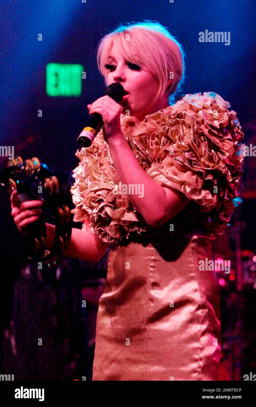 UK electropop singer Little Boots, aka Victoria Hesketh, performs in a ...