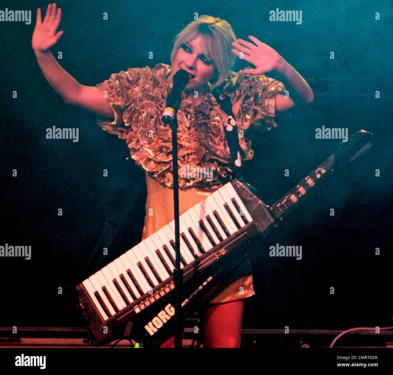 UK electropop singer Little Boots, aka Victoria Hesketh, performs in a ...