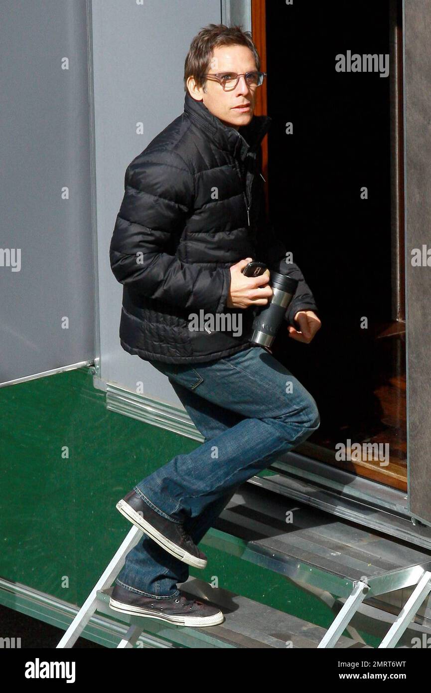 Ben Stiller and Blythe Danner shoot scenes for the latest film in the ...