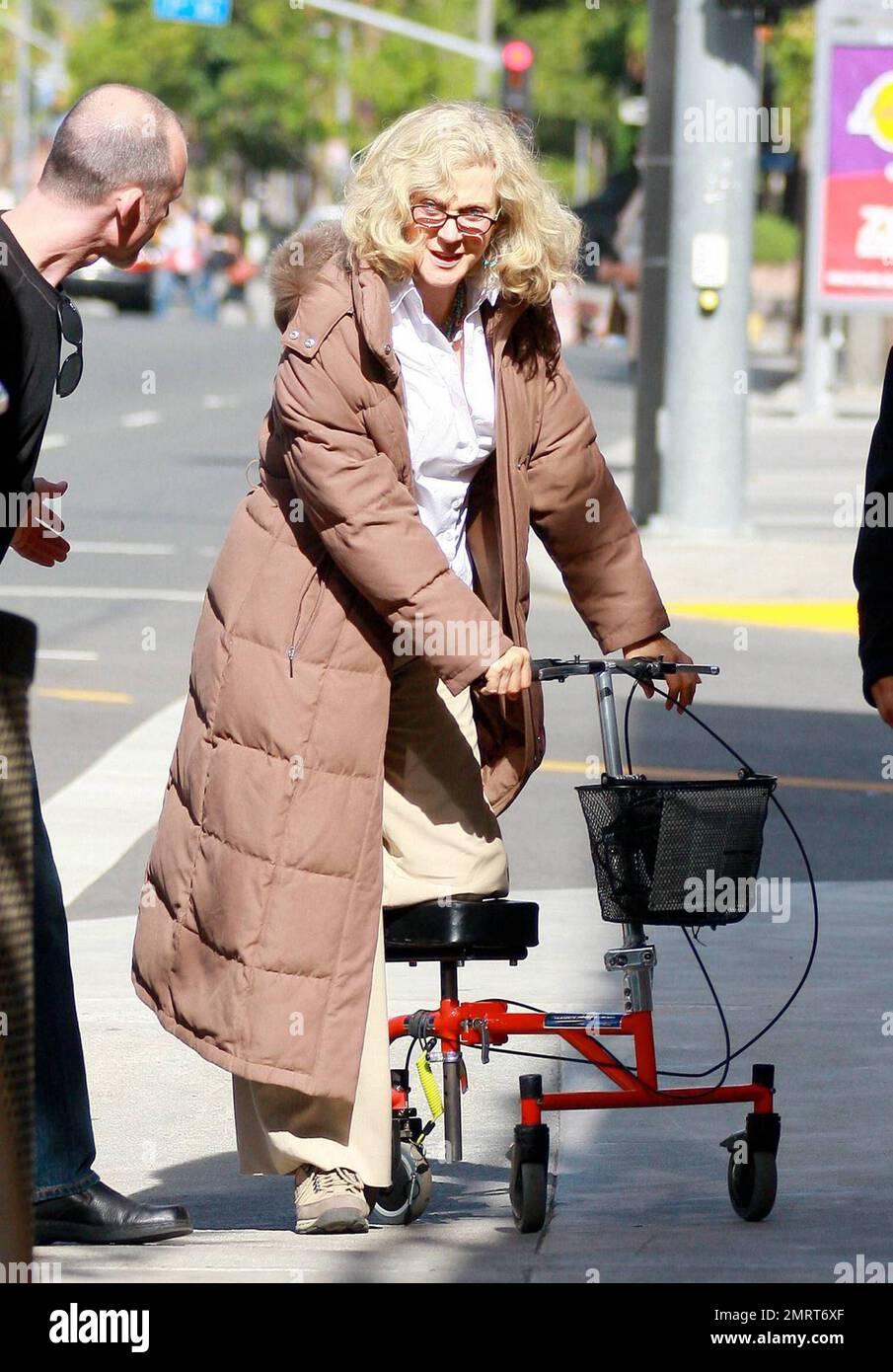 Ben Stiller and Blythe Danner shoot scenes for the latest film in the ...