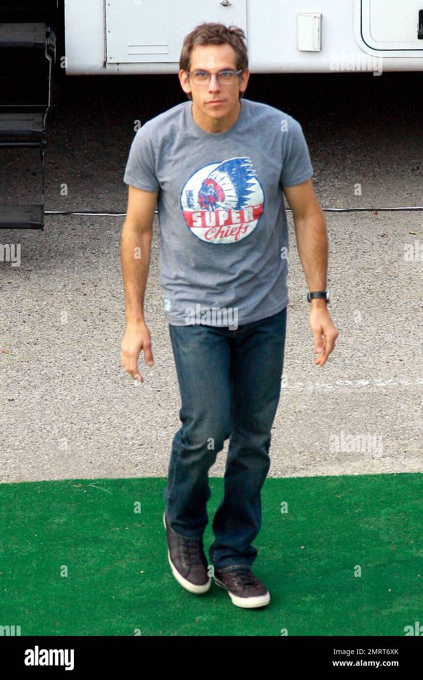 Ben Stiller and Blythe Danner shoot scenes for the latest film in the ...