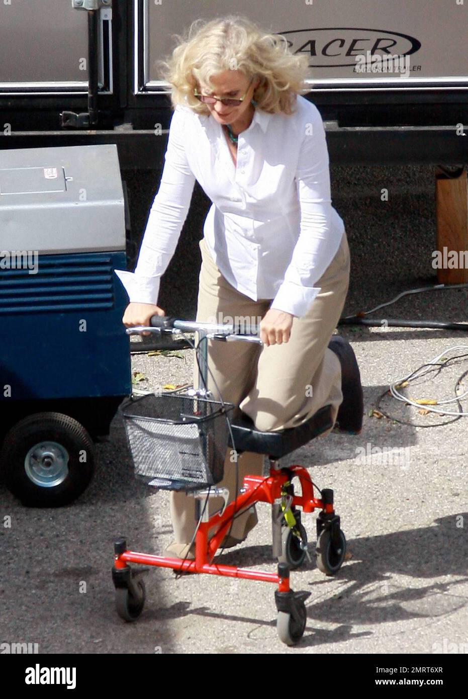 Ben Stiller and Blythe Danner shoot scenes for the latest film in the ...