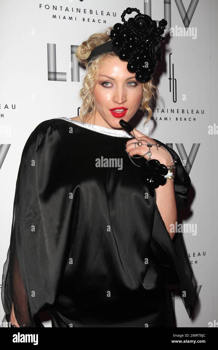 Sasha arrives at LIV nightclub in the Fontainebleau Miami Beach on New ...