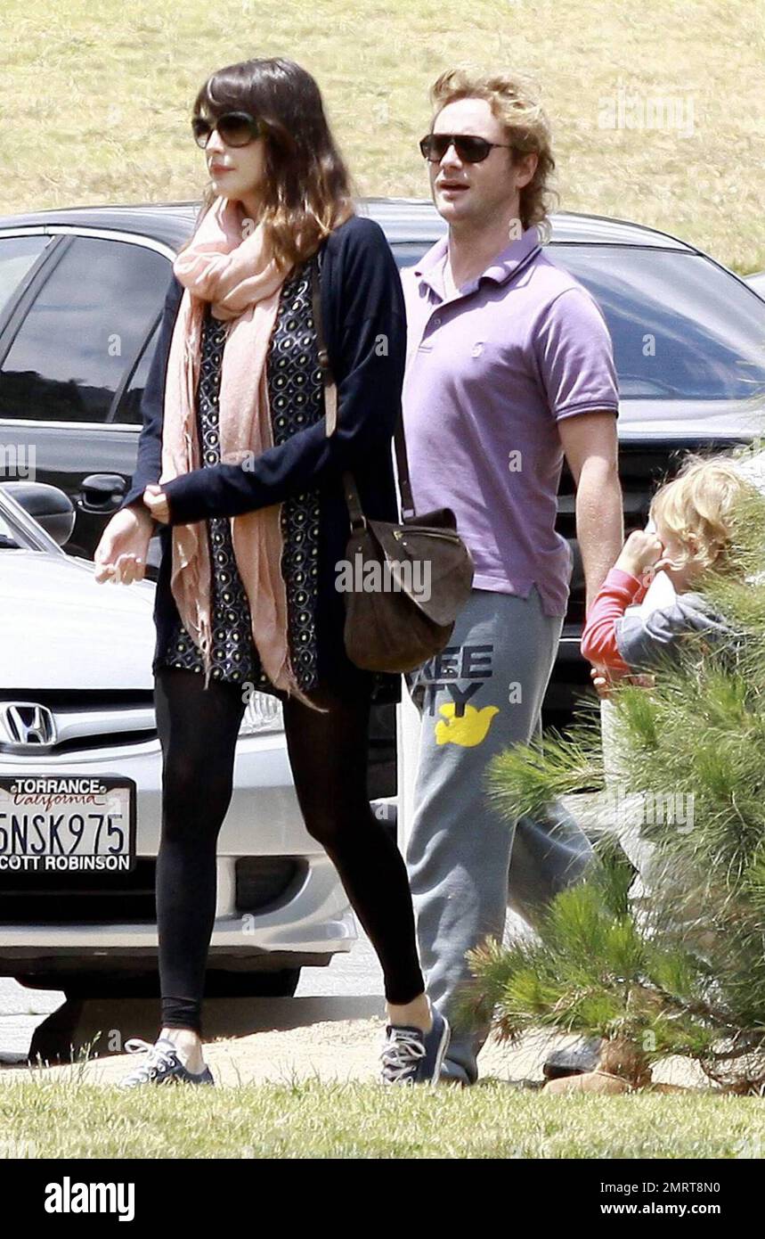 Liv Tyler enjoys some time with her son Milo William and a male friend ...