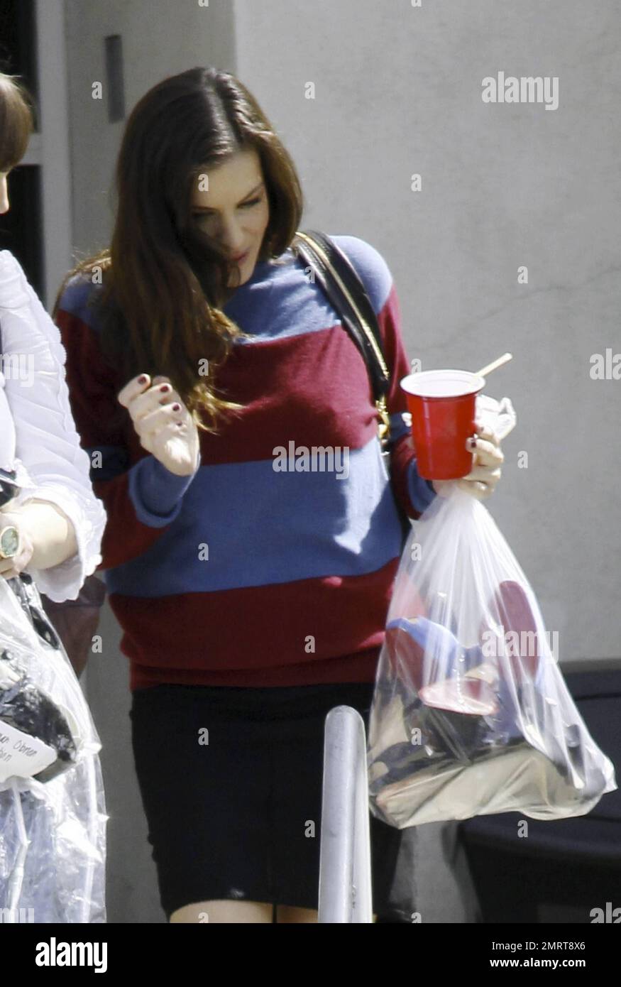 Liv Tyler leaves the Chelsea Handler show's studios following an ...