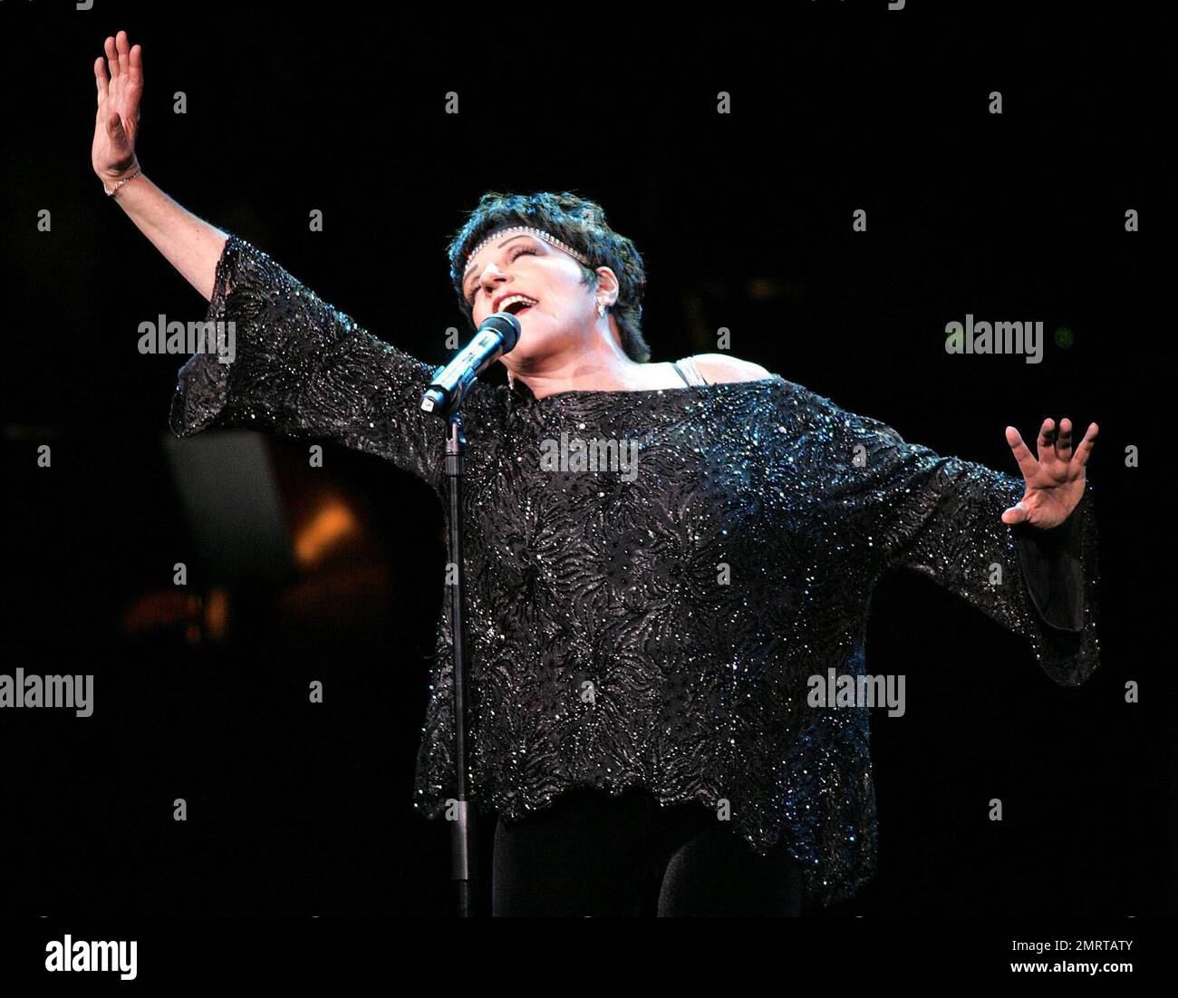 Liza Minnelli performs in concert at the Seminole Hard Rock Hotel ...