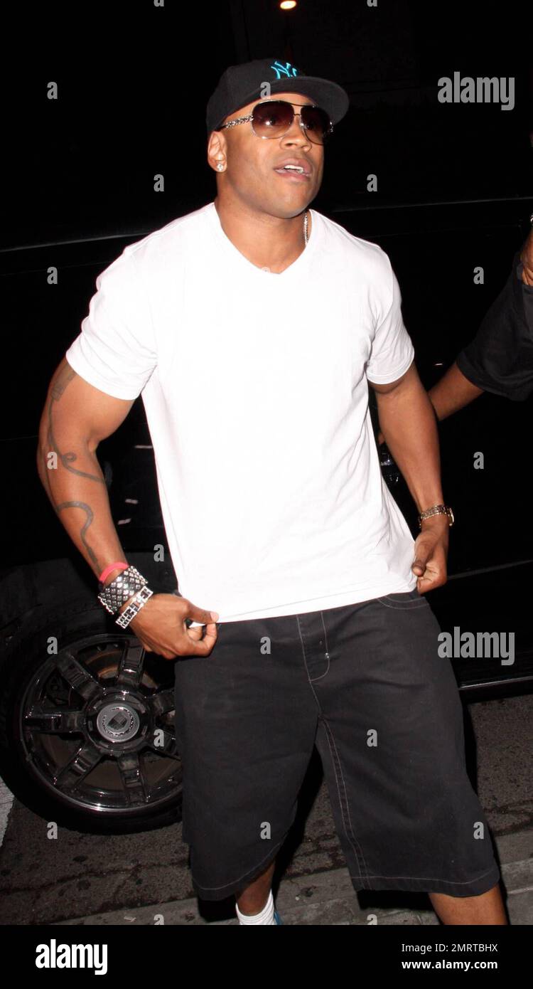 Rapper LL Cool J arrives at STK. Los Angeles, CA. 8/4/08 Stock Photo ...