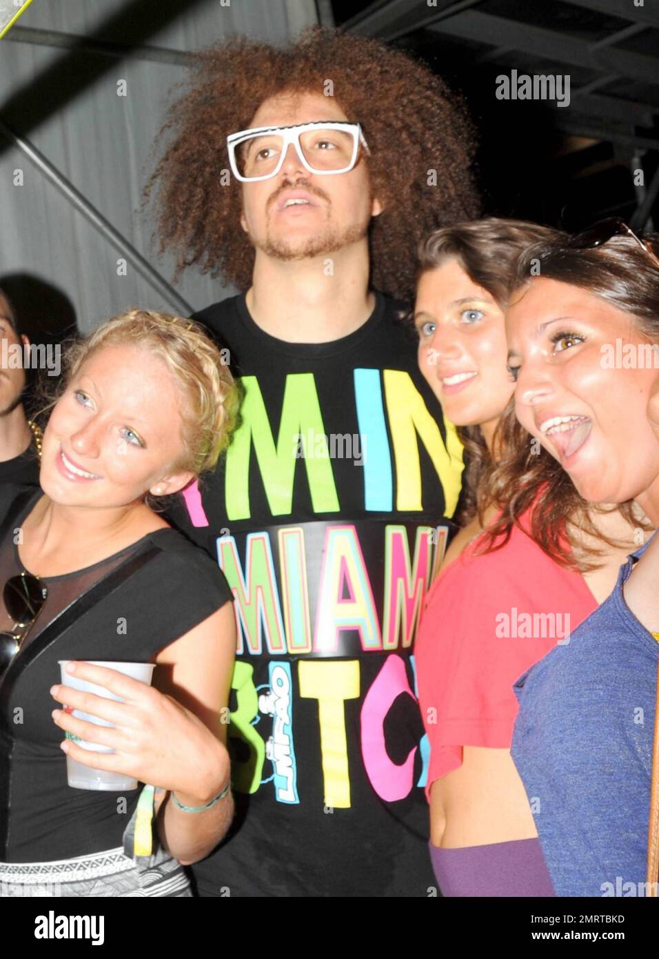 Will.i.am and apl.de.ap from the Black Eyed Peas and Redfoo and Sky Blu ...