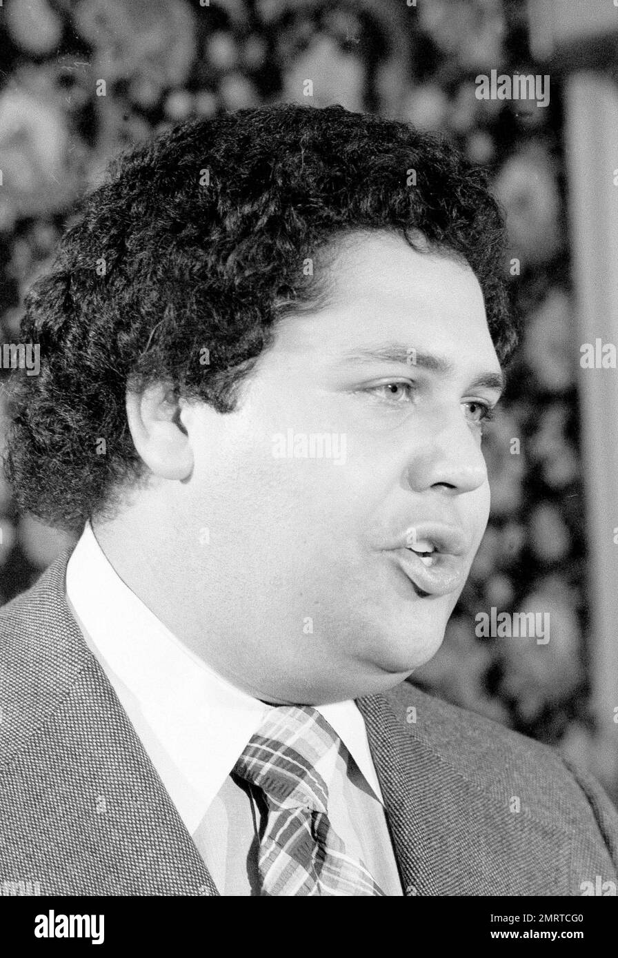 Atlanta Mayor Maynard Jackson tells a New York news conference, Feb. 21 ...