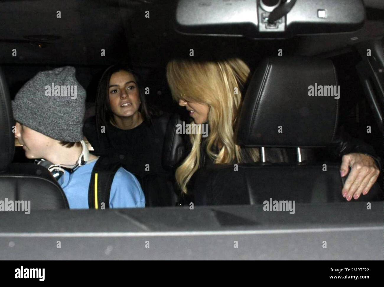 Lindsay Lohan's family, mom Dina Lohan, sister Ali, and brothers Cody and Michael, Jr, arrive at ...