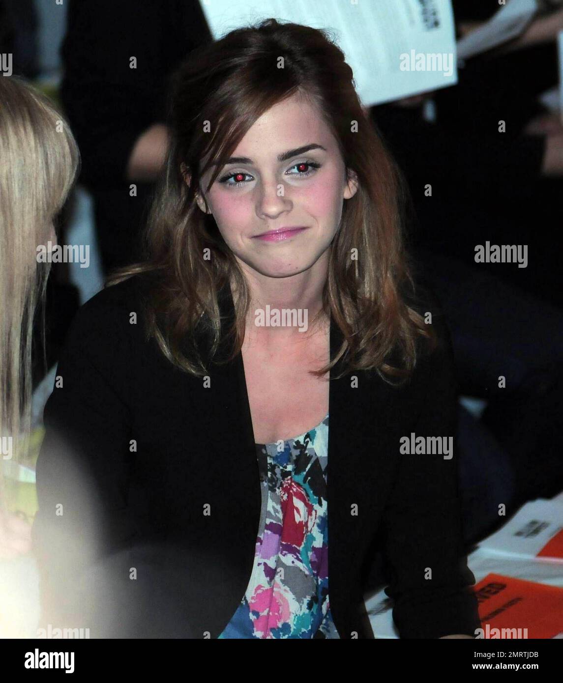 Emma Watson at the William Tempest show at London Fashion Week. London ...