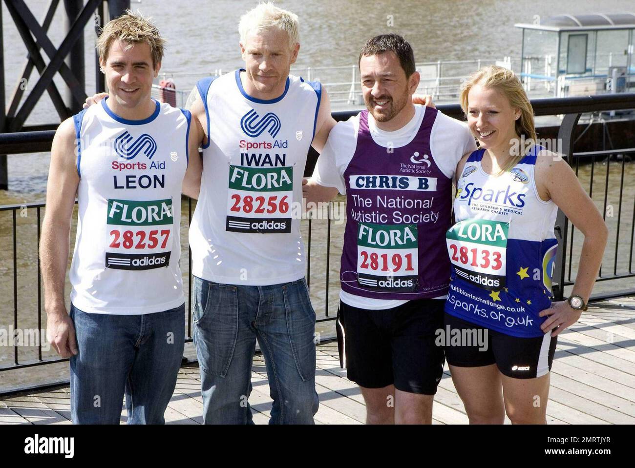 Leon Taylor, Iwan Thomas, Chris Boardman and Gail Emms attend a ...
