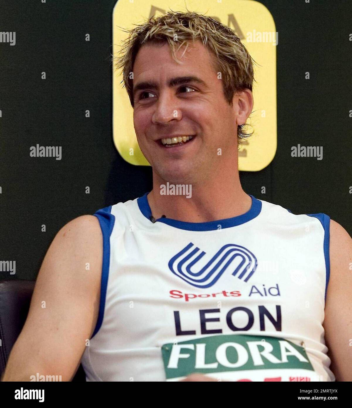 Leon Taylor attends the press conference for the 2009 Flora London ...