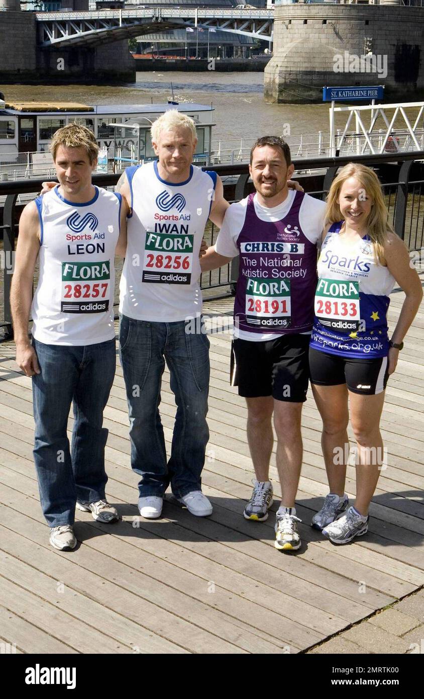 Leon Taylor, Iwan Thomas, Chris Boardman and Gail Emms attend a ...