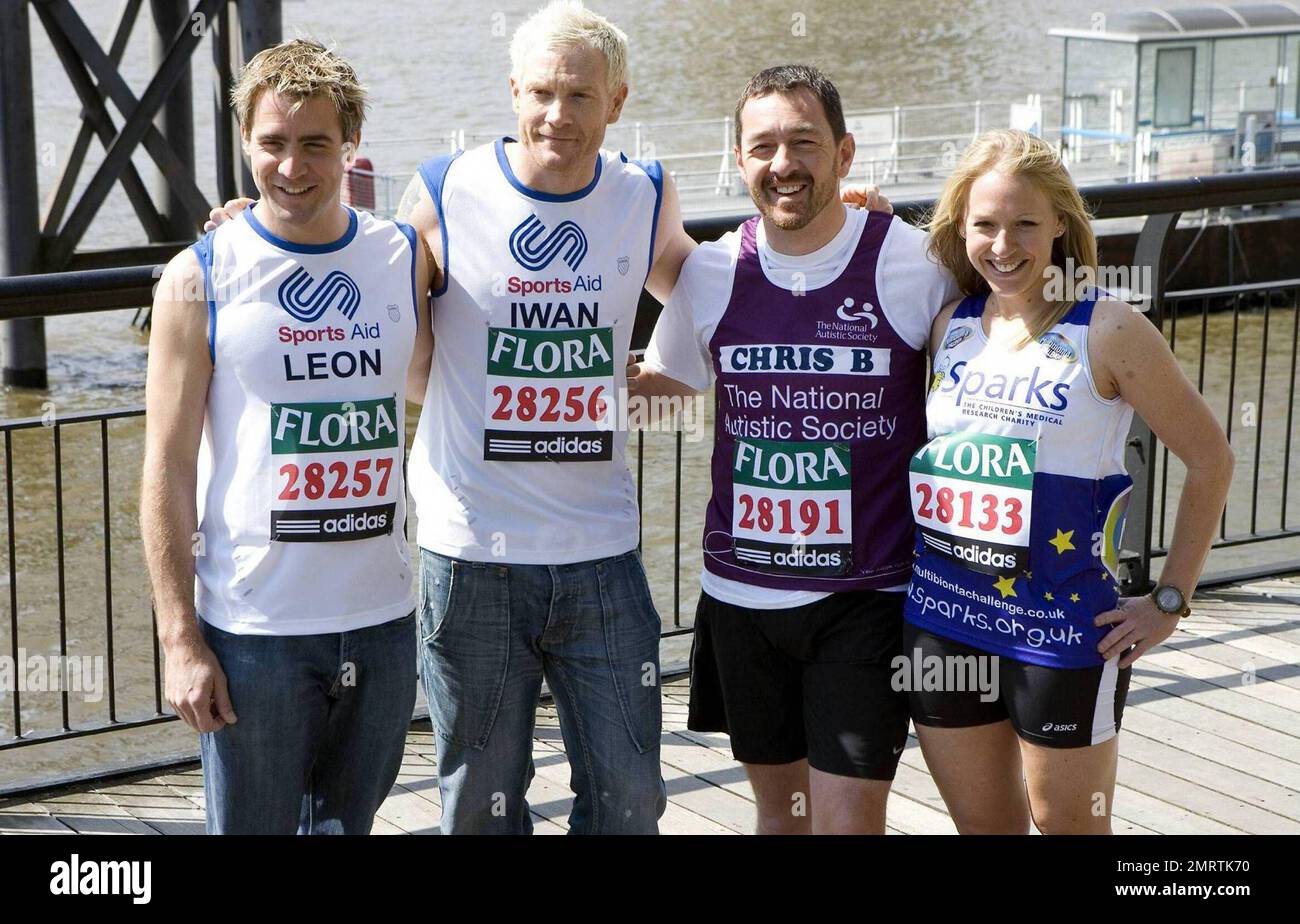 Leon Taylor, Iwan Thomas, Chris Boardman and Gail Emms attend a ...