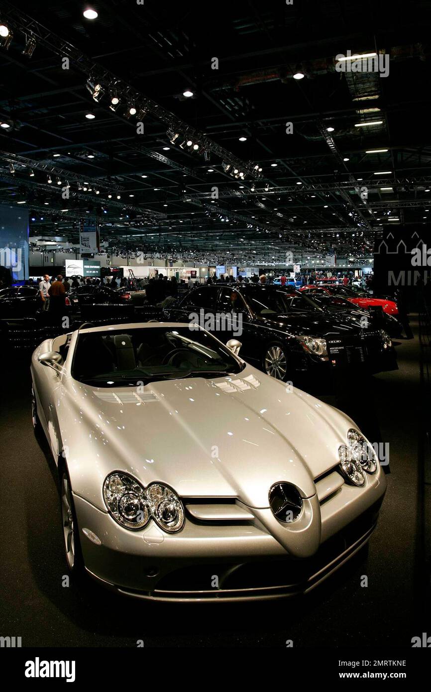 A Mercedes Benz Super Car on display at the British International Motor ...