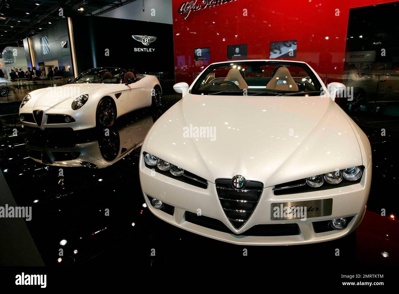 Alfa Romeo Spiders on show at the British International Motor Show at ...