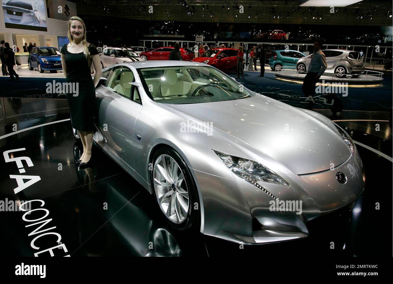 LF-A concept car on display at the British International Motor Show at ...