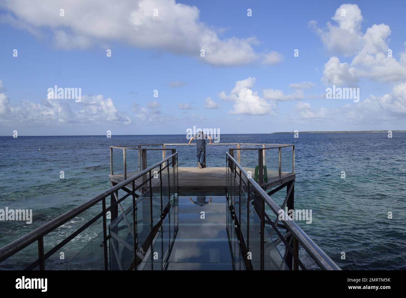 Glass bridge over the sea, the tourist area of Tanjung Bira Indonesia ...