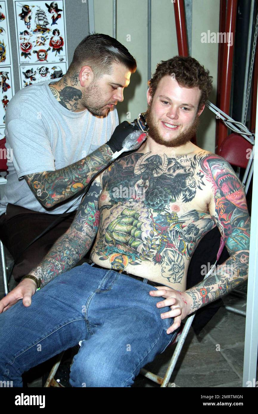 Tattoo fans gather for the opening day of the International London ...