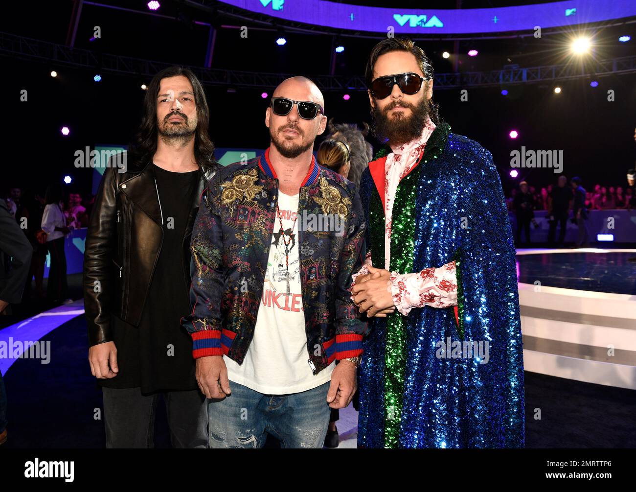 Tomo Miličević, Shannon Leto and Jared Leto of Thirty Seconds to Mars ...