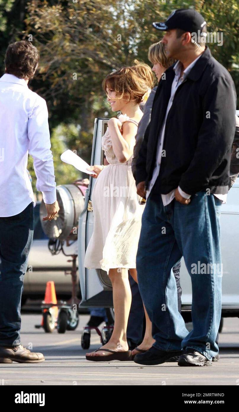 Jennifer Lopez Wears A Billowing Chiffon Dress On The Set Of Her New