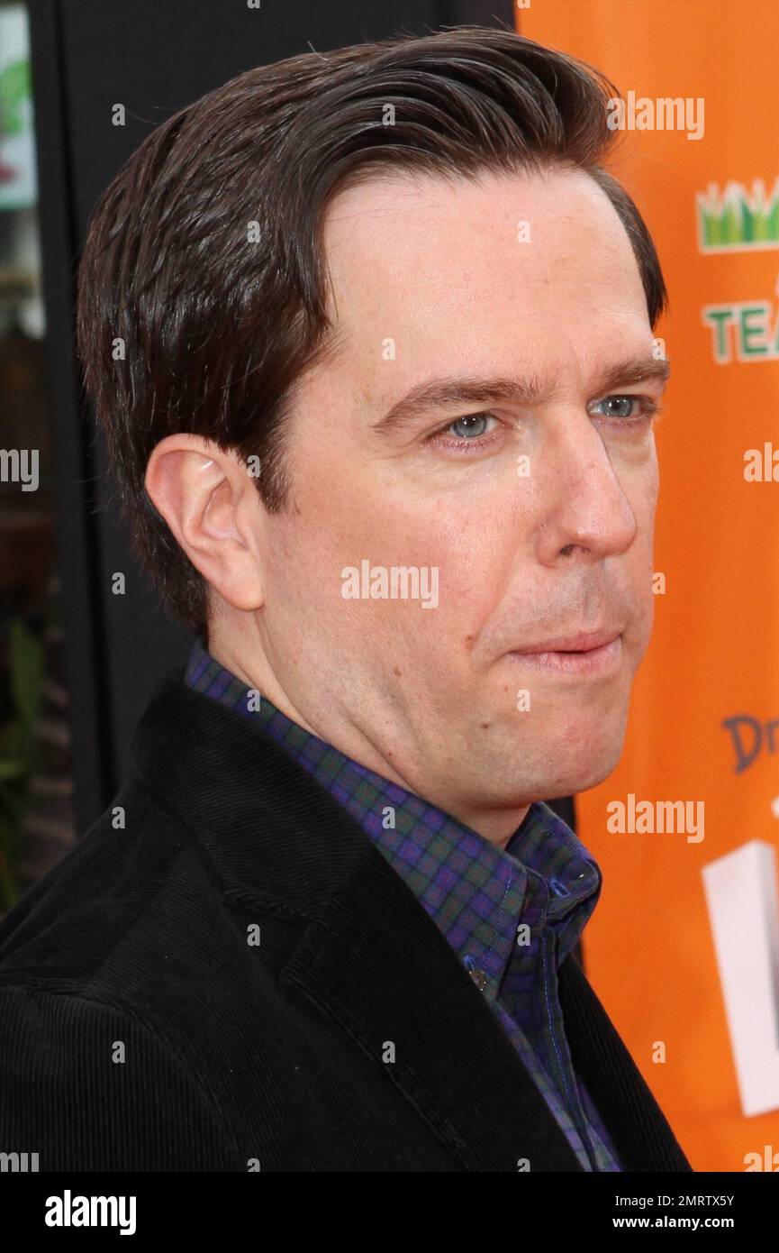 Ed Helms at the "Lorax" Premiere held at Universal Studios. Los Angeles ...