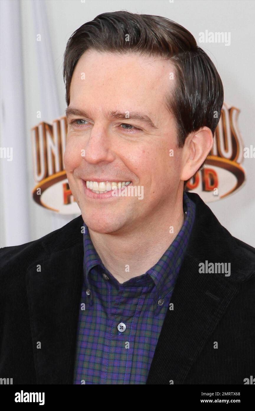 Ed Helms at the "Lorax" Premiere held at Universal Studios. Los Angeles ...