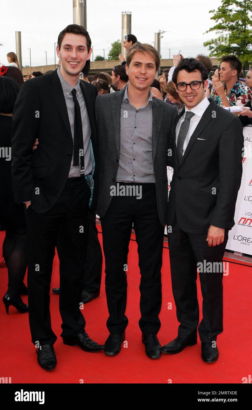 The Inbetweeners at the L'Oreal National Movie Awards at Wembley Arena ...