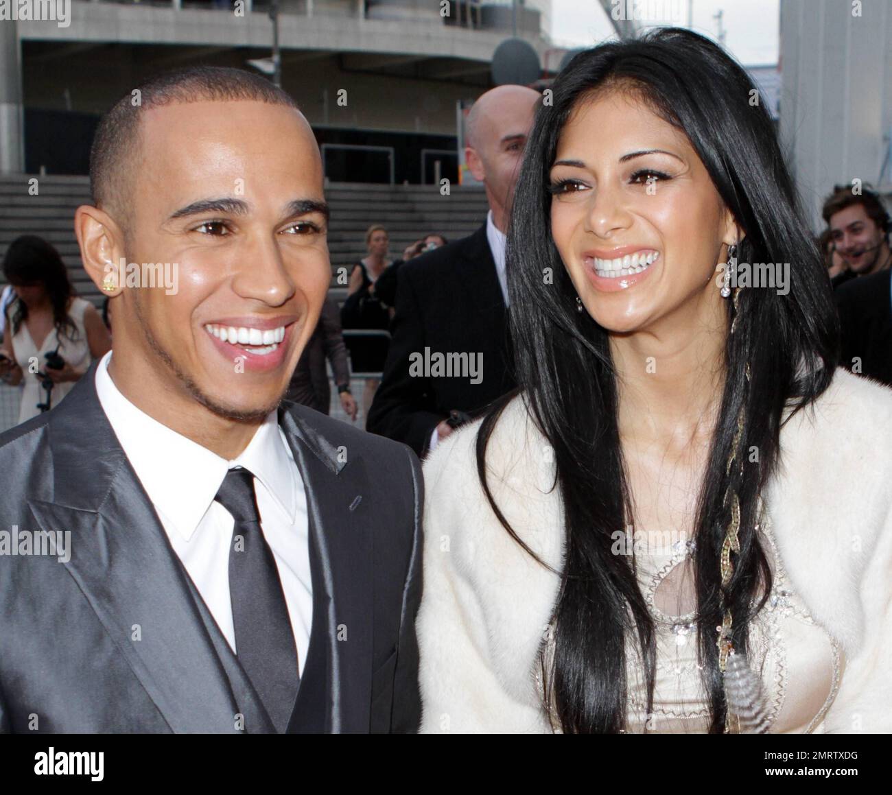 Lewis Hamilton and Nicole Scherzinger at the L'Oreal National Movie ...