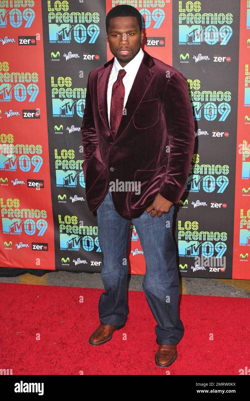 50 Cent at the 2009 Los Premios MTV Latin America Awards at Gibson ...