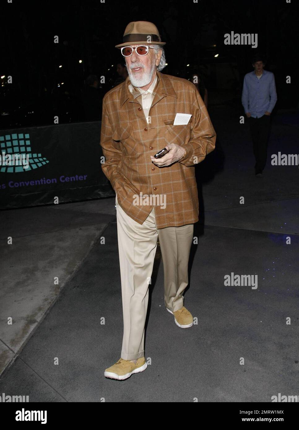 American record producer Lou Adler arrives at the Staples Center to ...