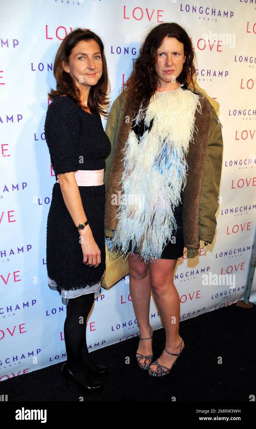 Sophie Delafontaine and Katie Grand at a party celebrating the ...
