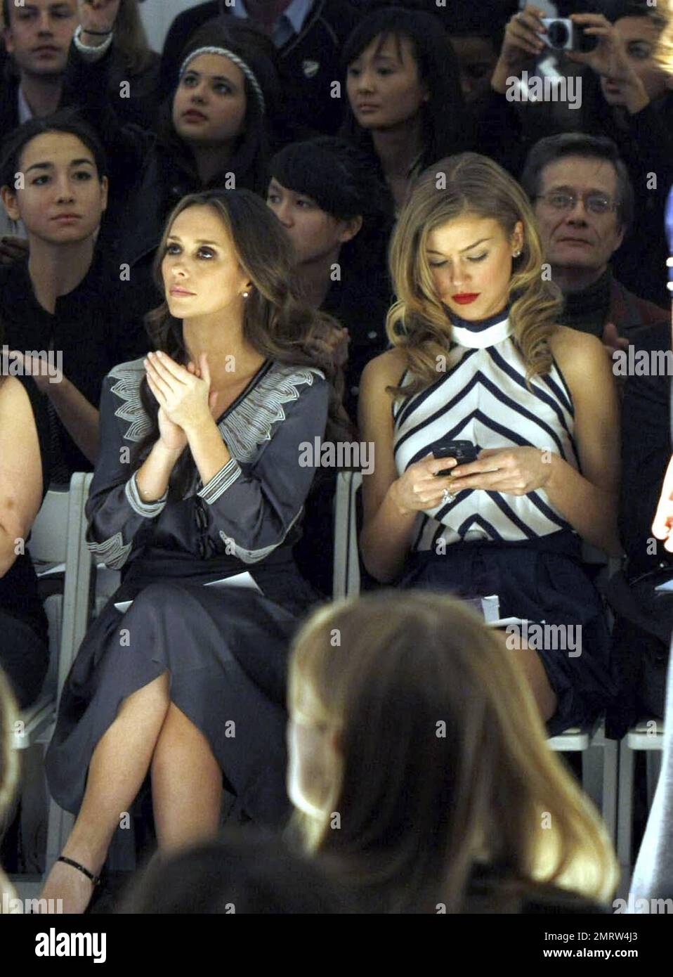 Jennifer Love Hewitt and actress Adrianne Palicki sit together in the ...