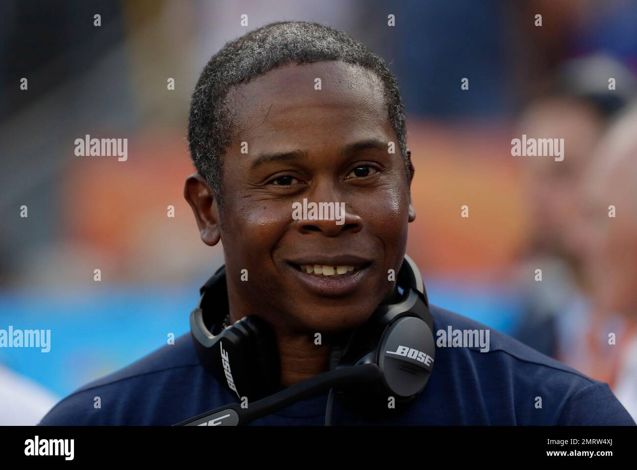 Denver Broncos head coach Vance Joseph smiles prior to an NFL preseason ...